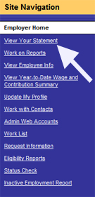 View Employer Statement or Wage and Contribution Report